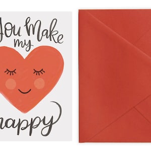 You Make My Heart Happy - Card - Etsy