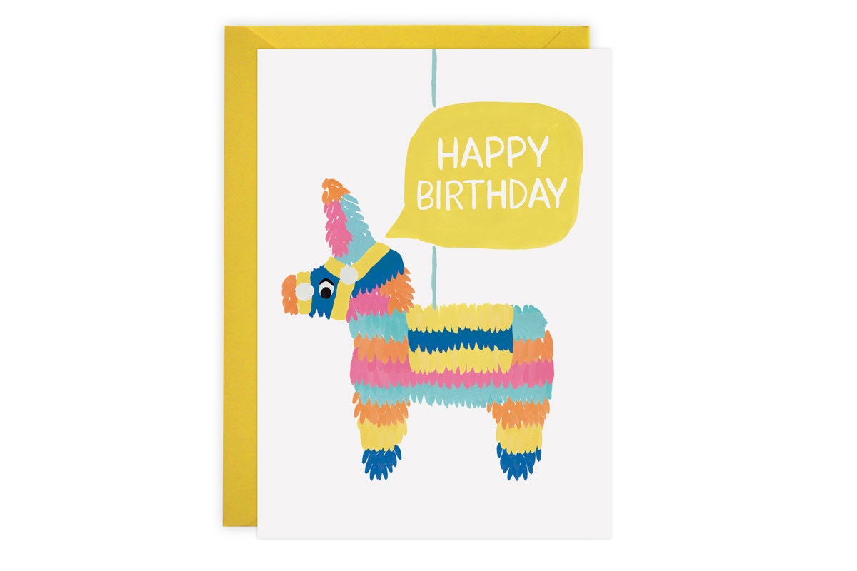 Piñata - Birthday Card - Etsy