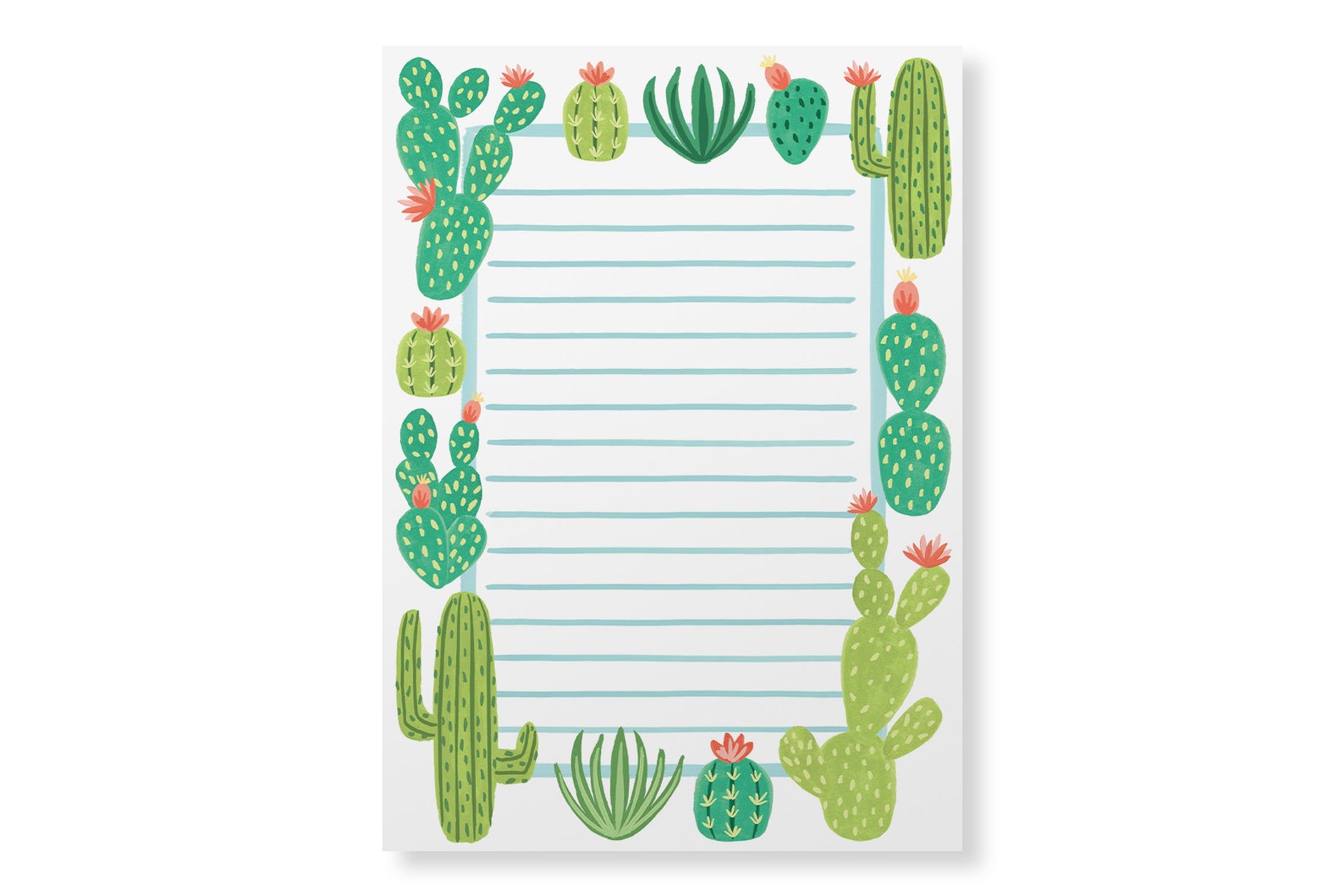 Cactus - Notepad - Etsy