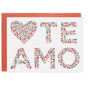 Te Amo Card - Etsy