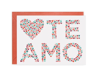 C-1009 Te Amo Card - Etsy
