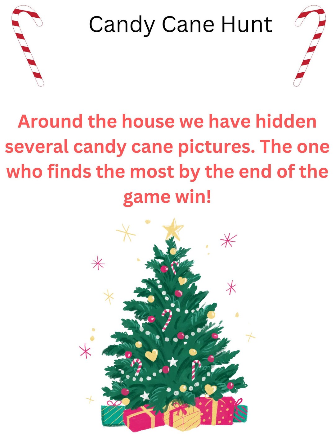 Candy Cane Hunt - Etsy