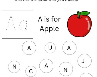 Alphabet Find the Letter Printable Worksheets - Etsy
