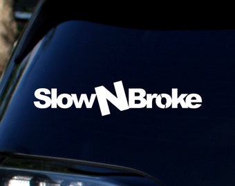 Broke Car Decal | Etsy