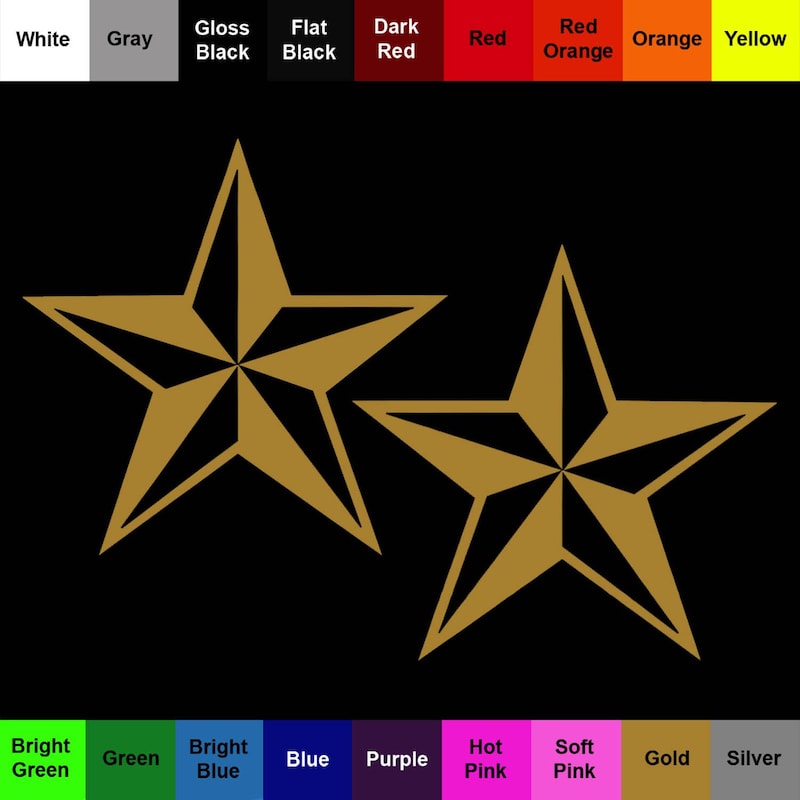 Silver Star Sticker Phone - Etsy