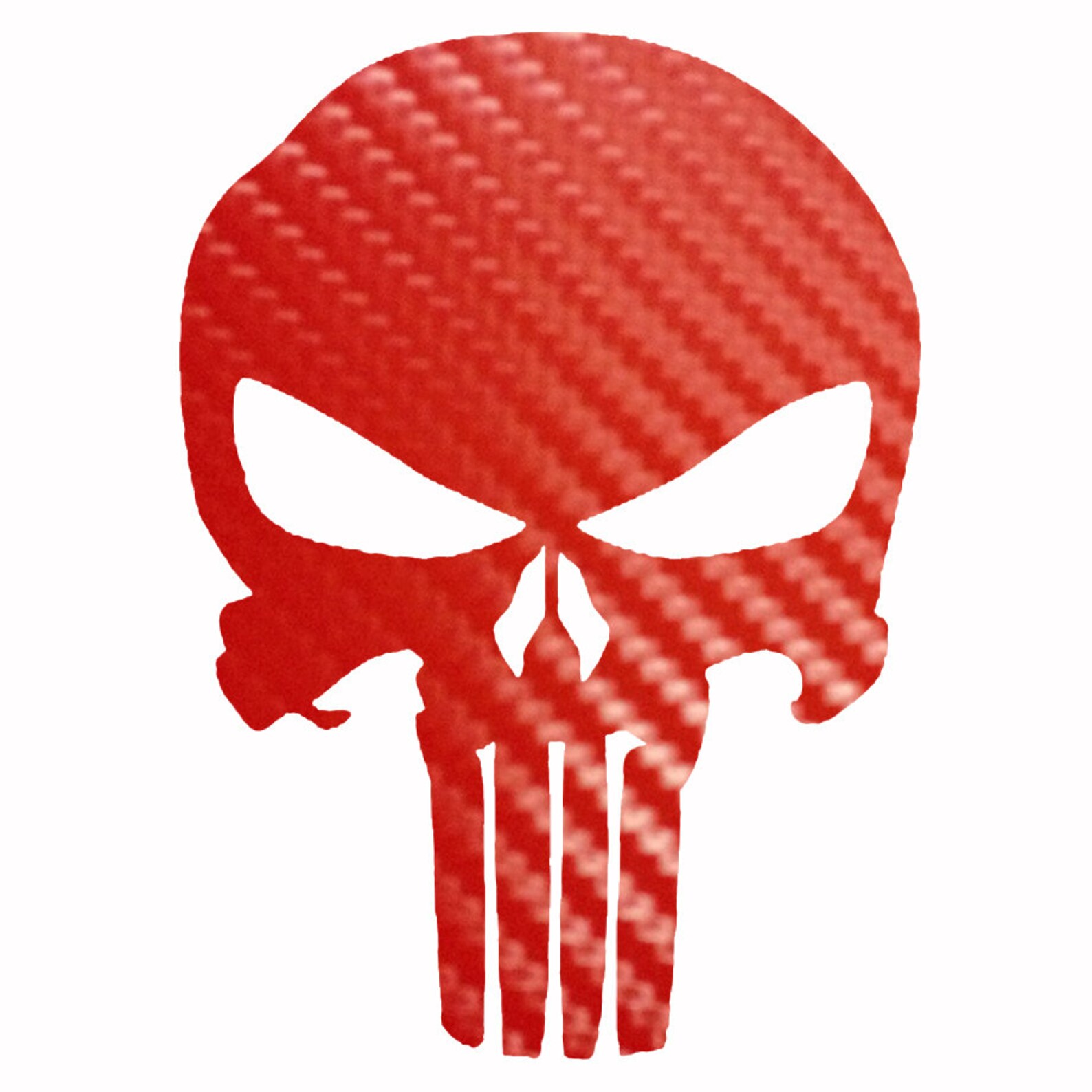 Carbon Fiber Skull Sticker Decal - Etsy