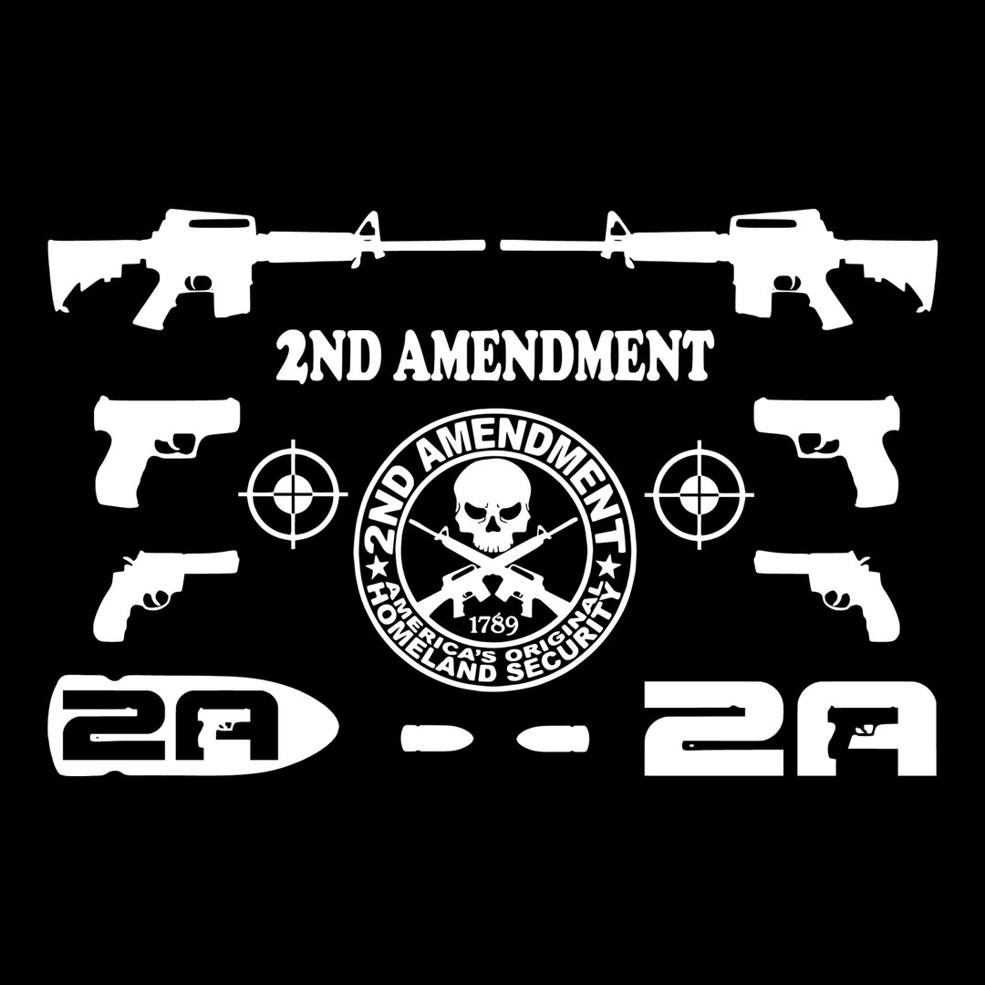 2nd Amendment Decal Bundle Vinyl Gun Rights Stickers Choose Color - Etsy