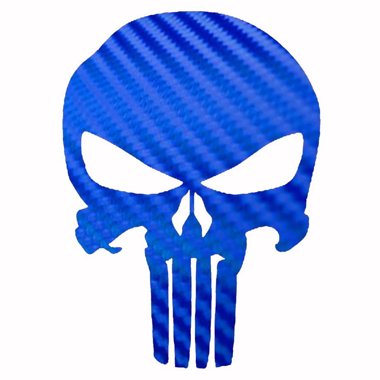 Carbon Fiber Skull Sticker Decal - Etsy