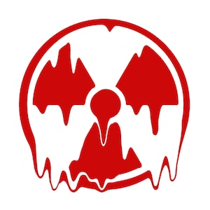 Nuclear Decal Nuke Meltdown Symbol Outline Stickers Choose Color & Size ...