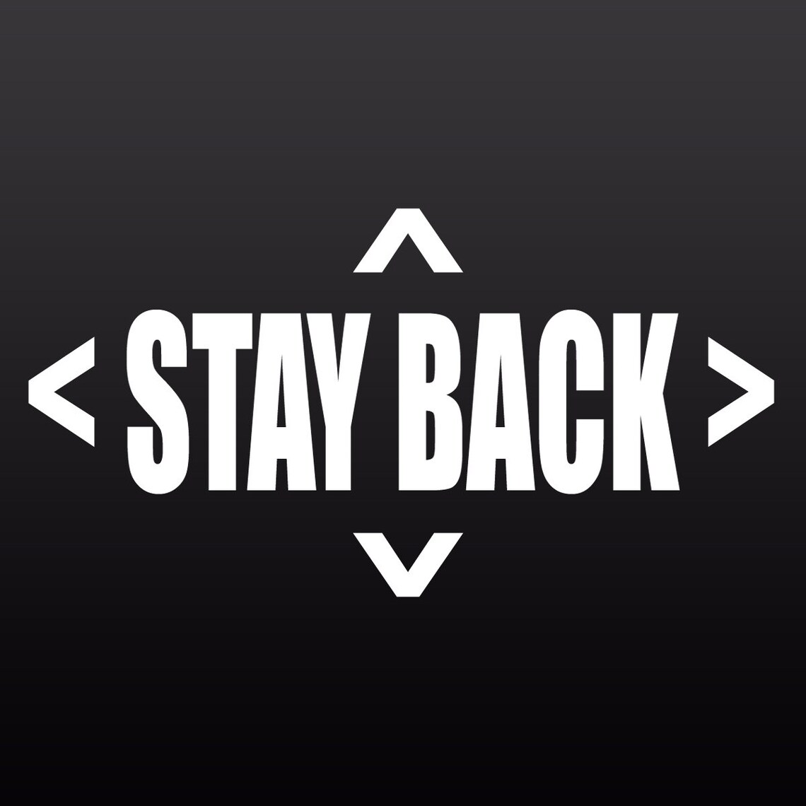 Stay Back Decal - Safety Stickers - Choose Text Color & Size - Etsy