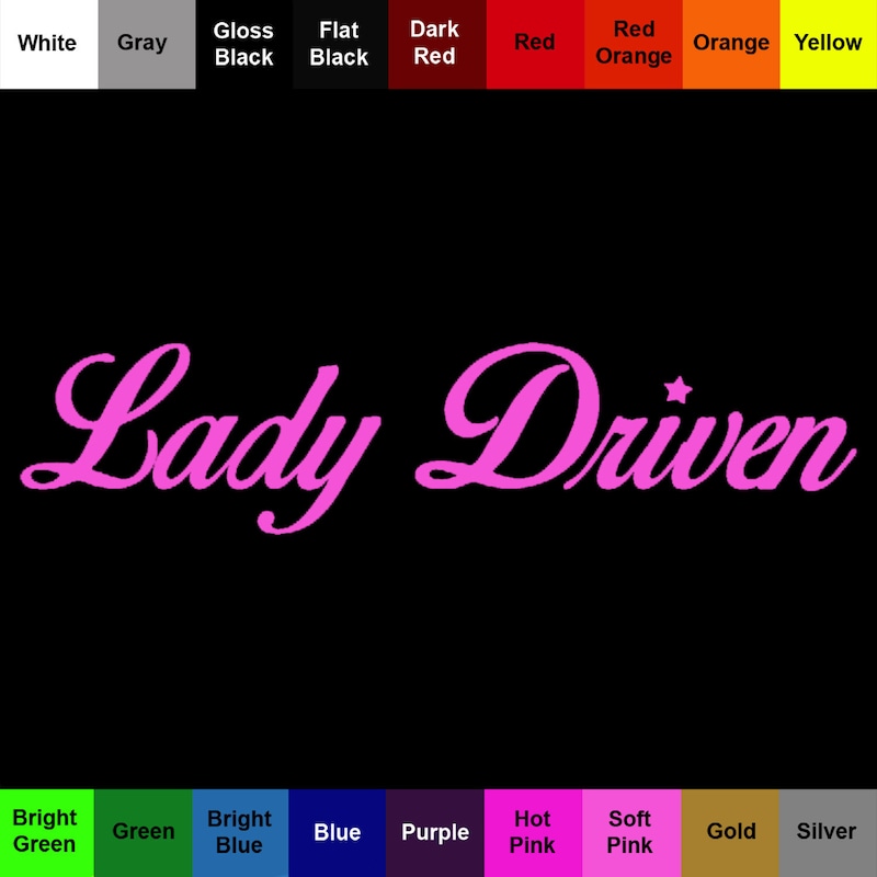 Female Driven Decal - Etsy