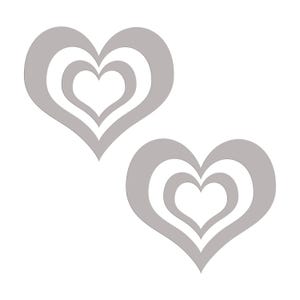 Heart Stickers - 2 Pack of Doubleheart Decals - Etsy