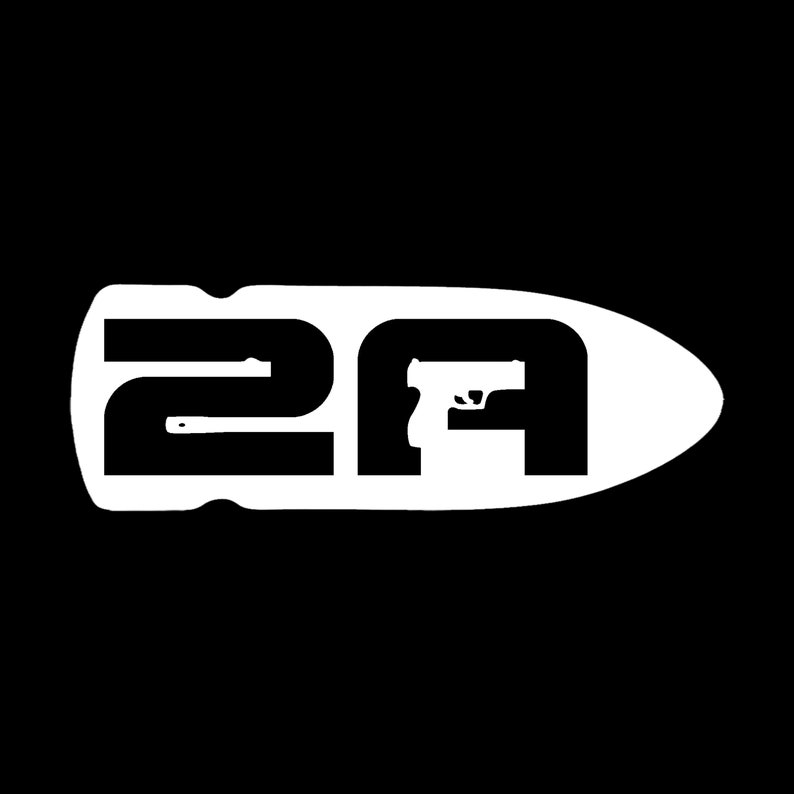 2A Bullet 2nd Amendment Decal Gun Rights Sticker - Etsy