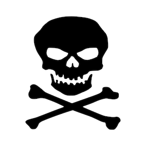 Skull N Bones Decal Skull Stickers Buy 1 Get 1 Free Choose Color & Size ...