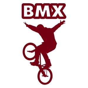 BMX Decal - Bicycling Stickers - Choice of Color and Size - Etsy
