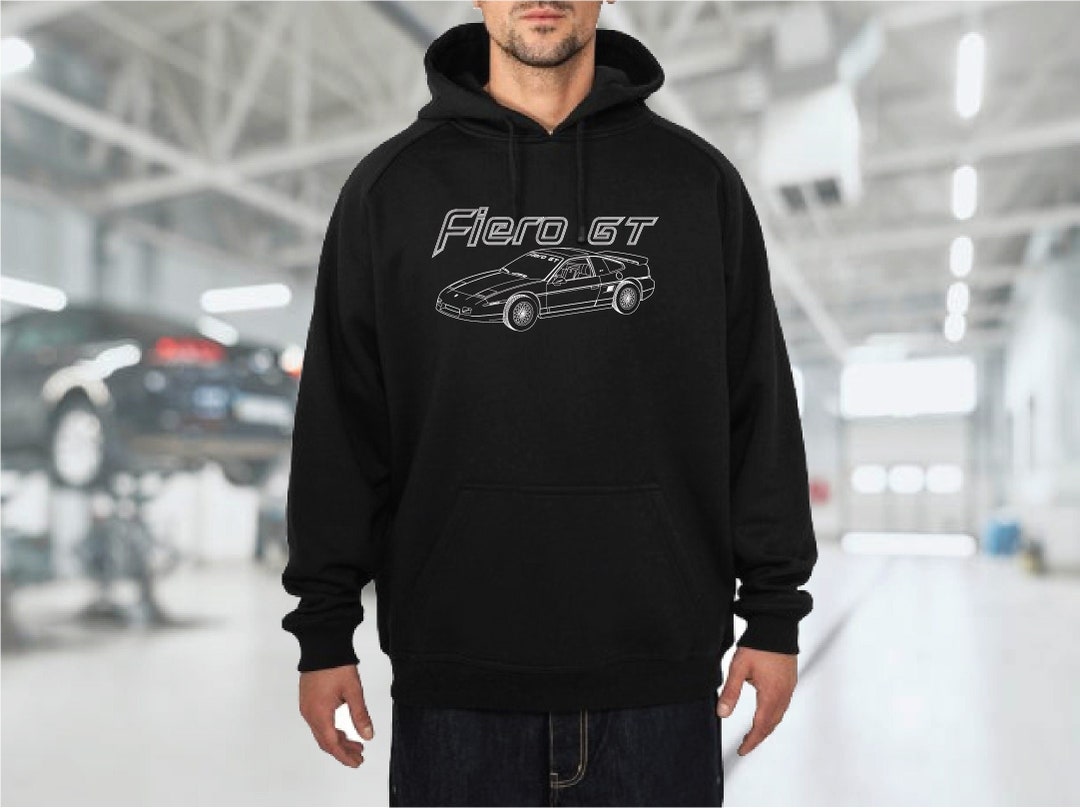 Fiero GT Custom Sports Car Retro Screen Printed Hooded Sweatshirt ...