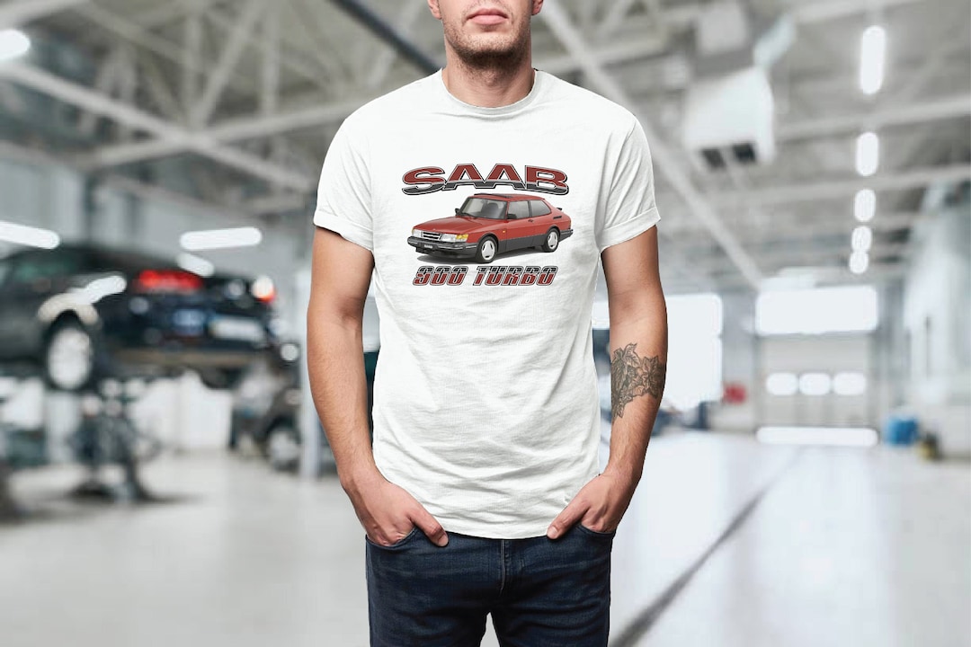 SAAB 900 Turbo Retro Classic Foreign Custom Car T-shirt - Etsy