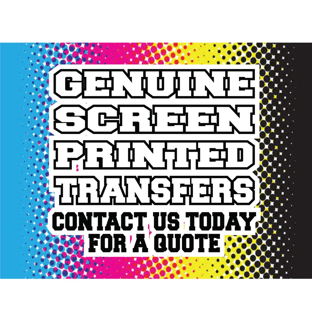 Custom Plastisol Screen Printed Transfers: Ready to Press - Etsy