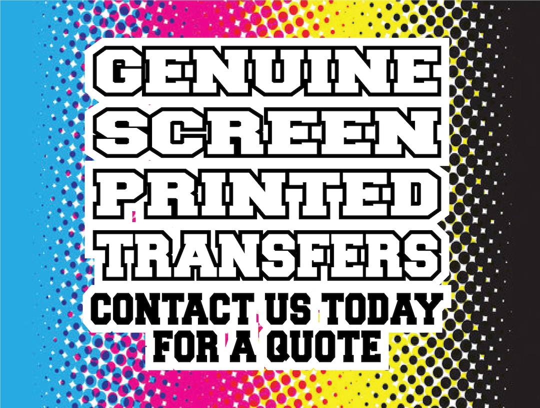Custom Plastisol Screen Printed Transfers: Ready to Press - Etsy