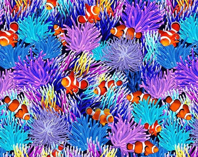 Timeless Treasures Blue Shells c1236-blue Beach Dreams Beach Summer ...