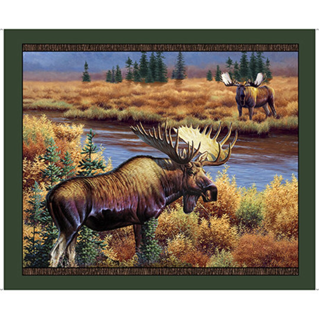 Quilting Treasures - Magnificent Moose - 29241-X - Moose Panel - Panel ...