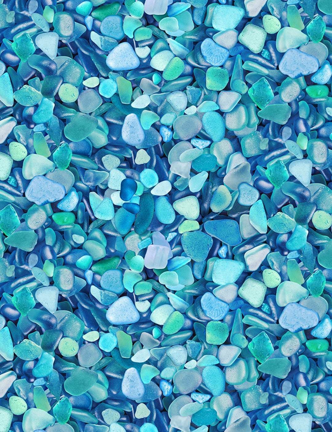 Timeless Treasures Beach Glass c1237-blue Beach Dreams Beach Summer ...