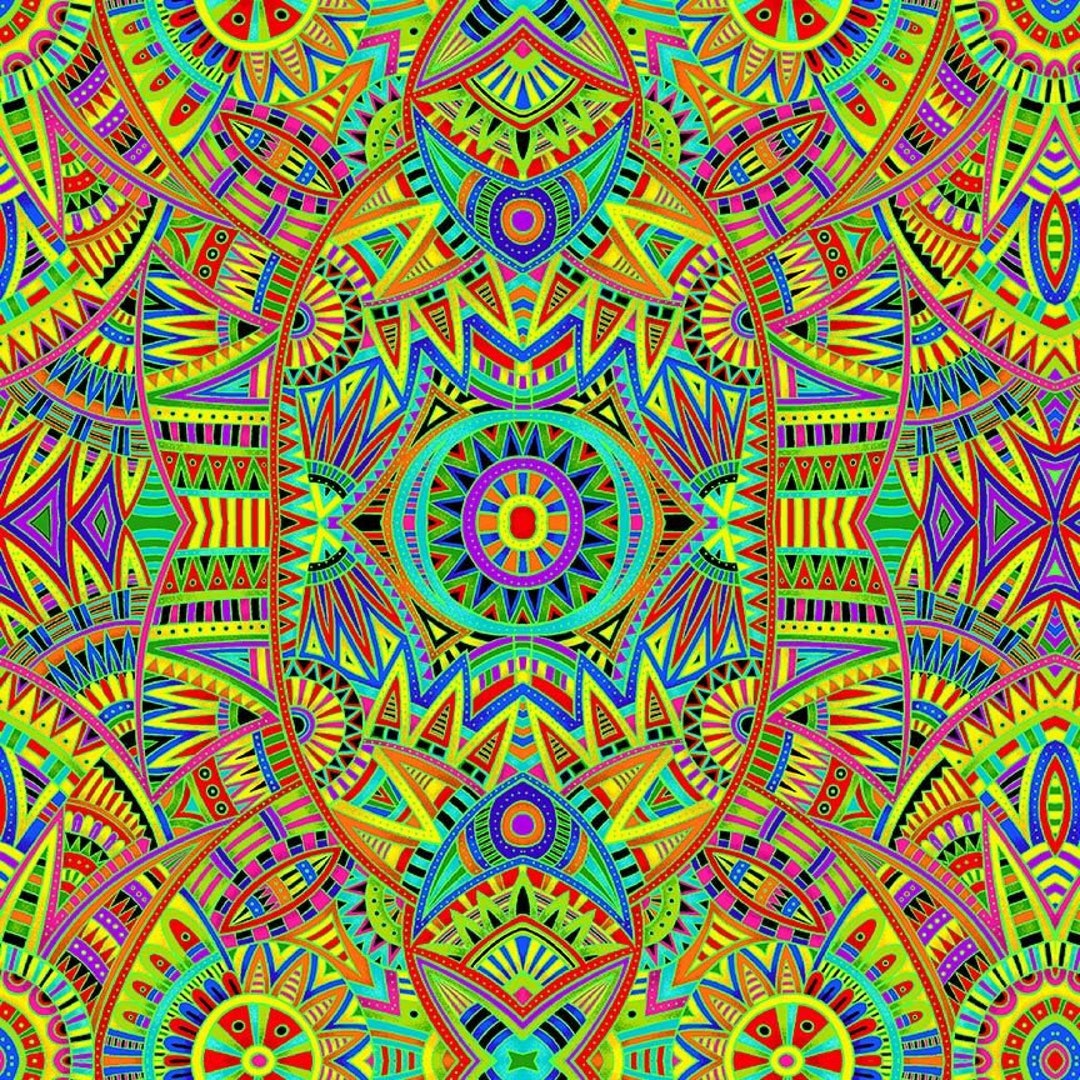 Timeless Treasures - African Sunset - CM2044 - African Geo Patterns ...