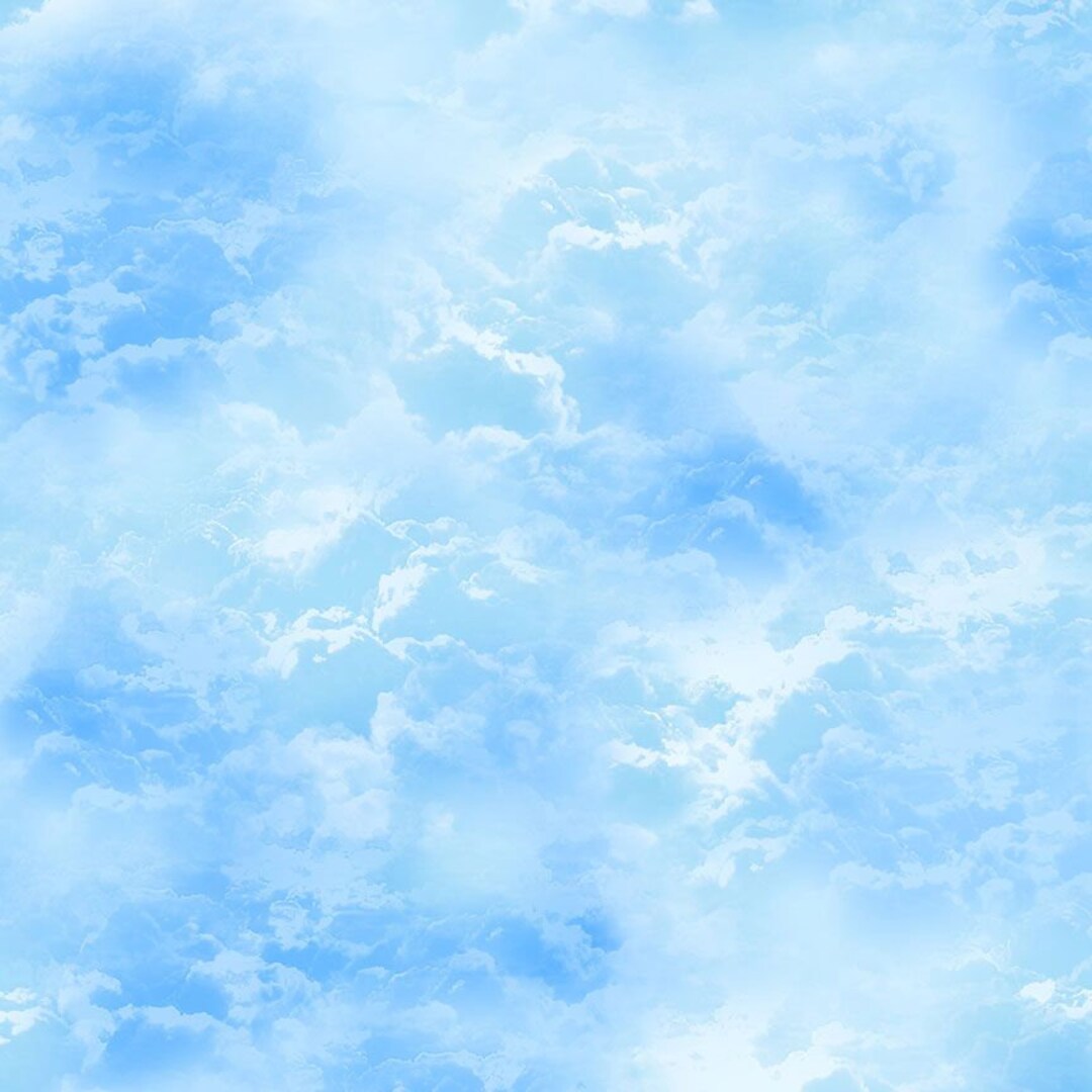 Timeless Treasures - Sky - CD2438 - Bright Blue Sky - Blender - Accent ...