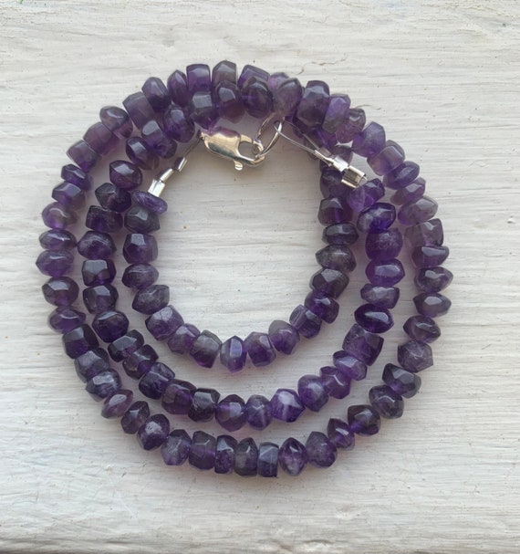 Little Girls Amethyst Necklace Amethyst Necklace for Girls Amethyst Necklace for Baby Childs Amethyst Necklaces Kids Amethyst Necklace Etsy