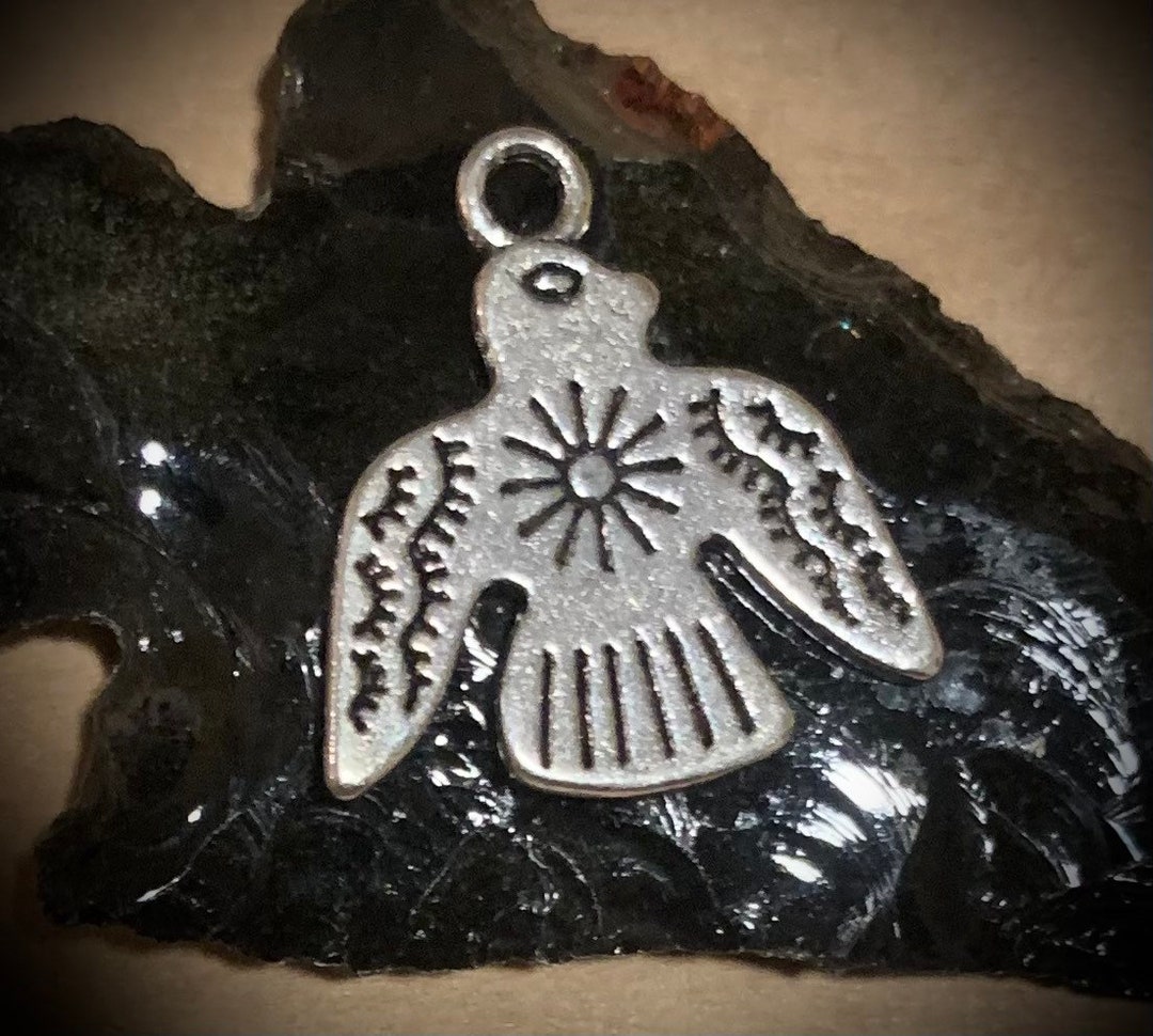 Silver Alloy Eagle, Native American Eagle, Native American Eagle Charm ...