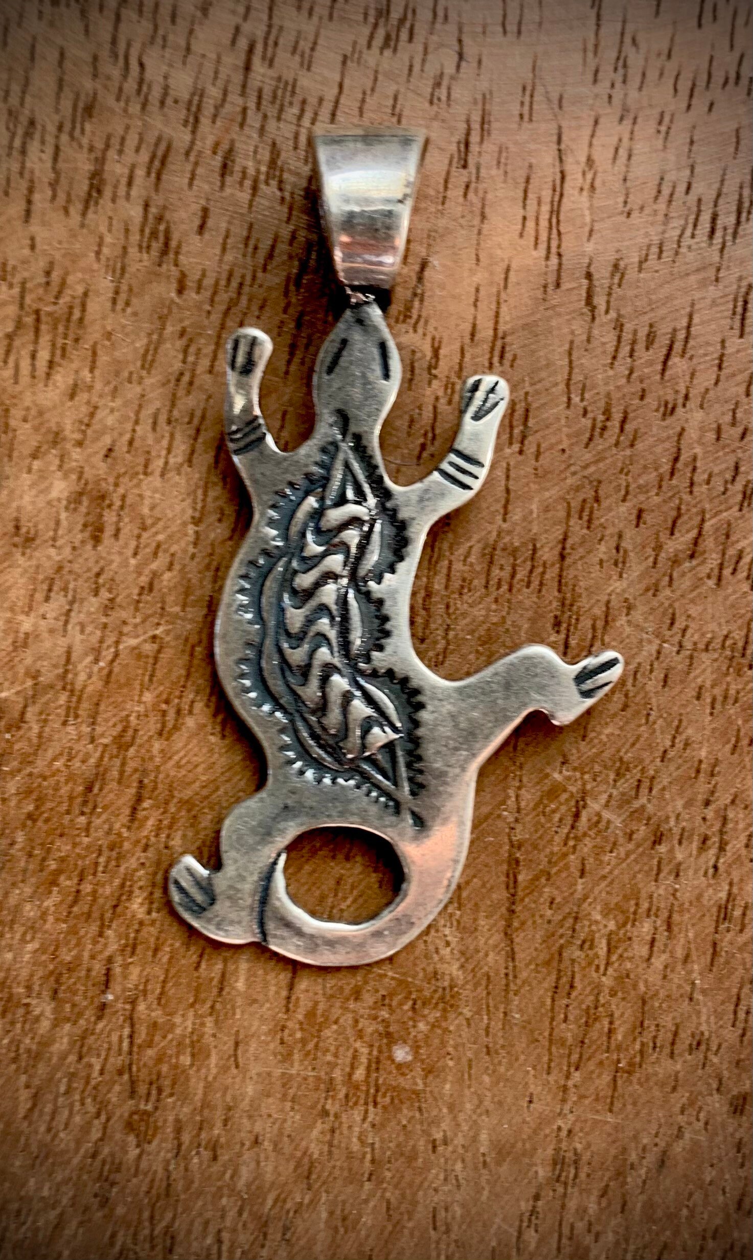 Lizard Charm, Native American Lizard Charm, Silver Lizard Indian ...