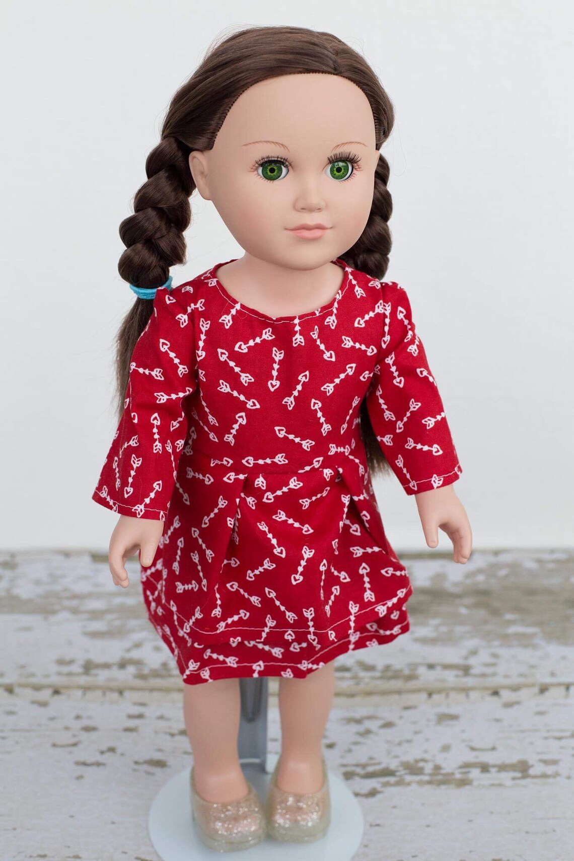 Red Arrow Long Sleeve Doll Dress Handmade 18 Inch Doll Dress - Etsy