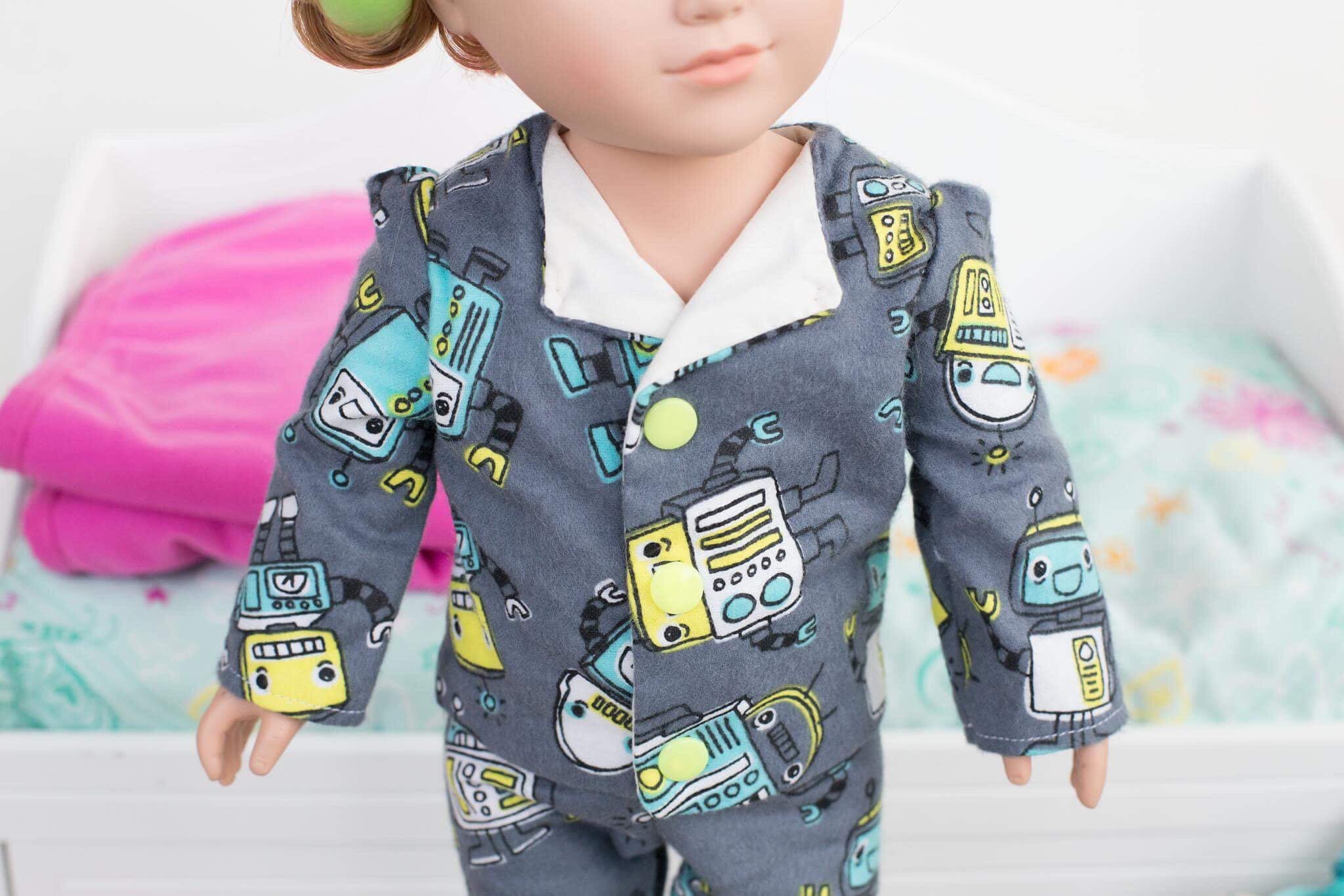18 Inch Doll Robot Pajamas Handmade Cool Robot Doll Pajamas - Etsy