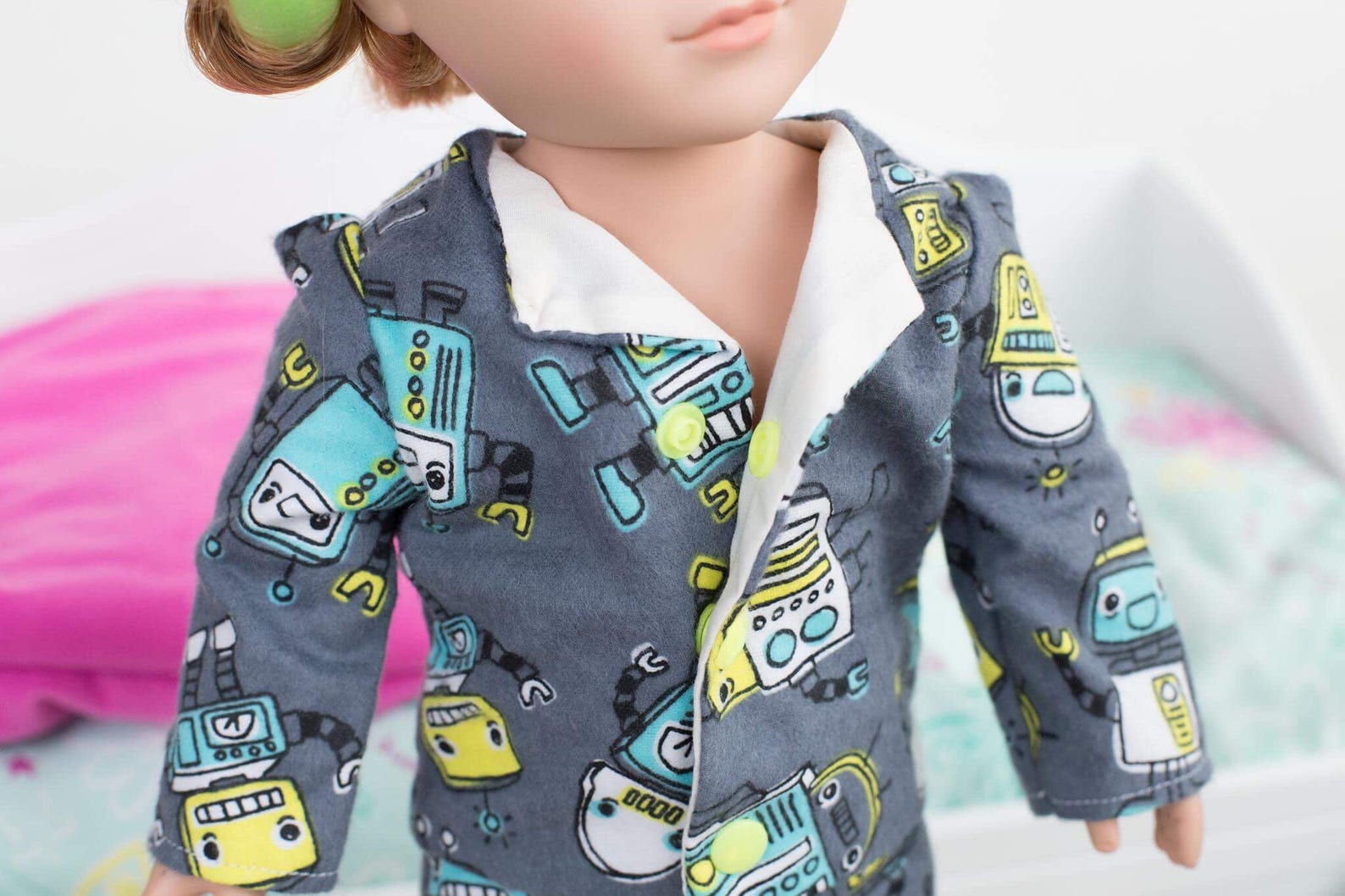 18 Inch Doll Robot Pajamas, Handmade Cool Robot Doll Pajamas, Unisex ...