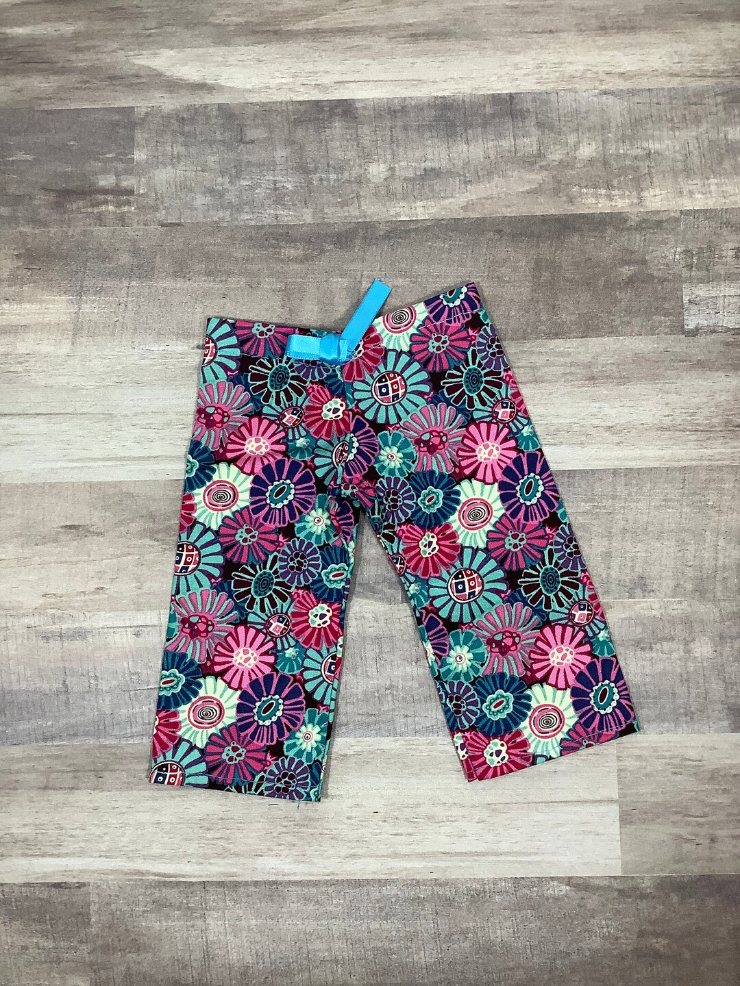 18 Inch Funky Floral Doll Pants, 18 Inch Floral Doll Pants, Pink Floral ...