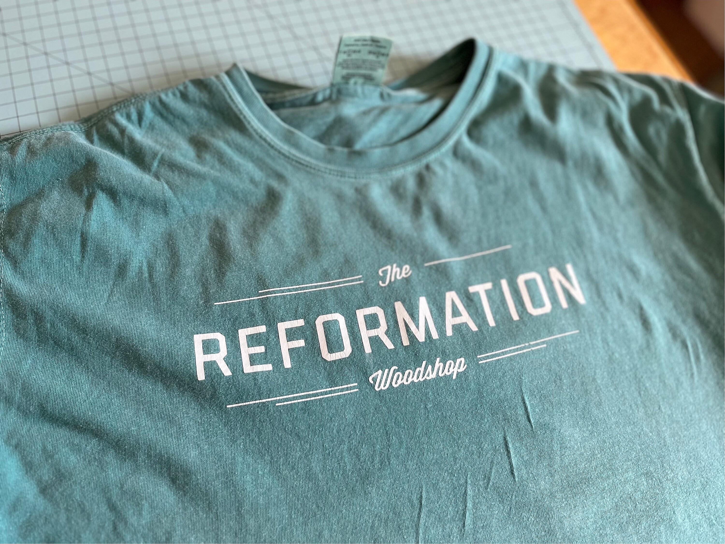 The Reformation Woodshop Branded T-shirt, Created to Do Good Works ...
