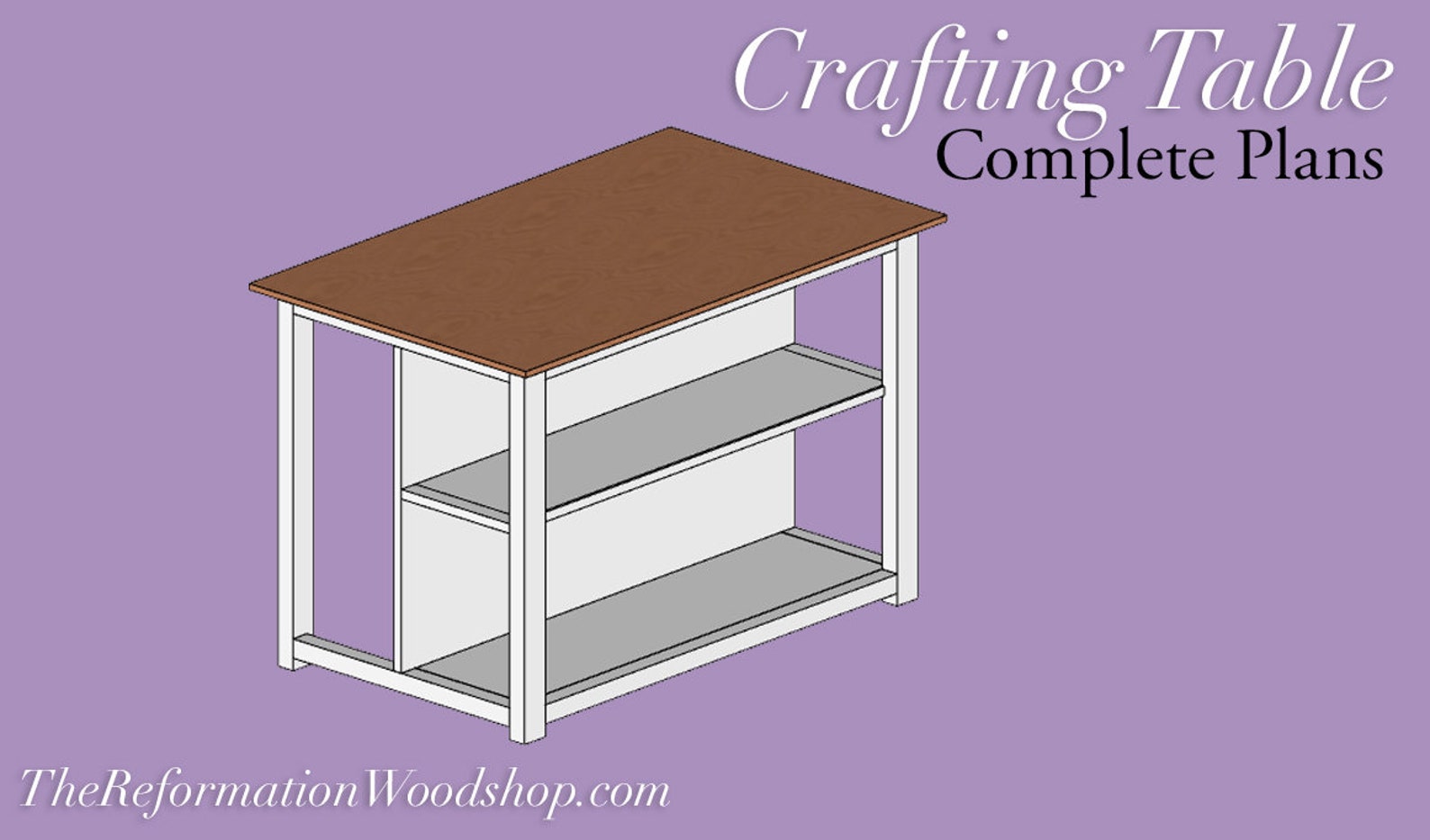 Craft Table Woodworking Plans - Etsy