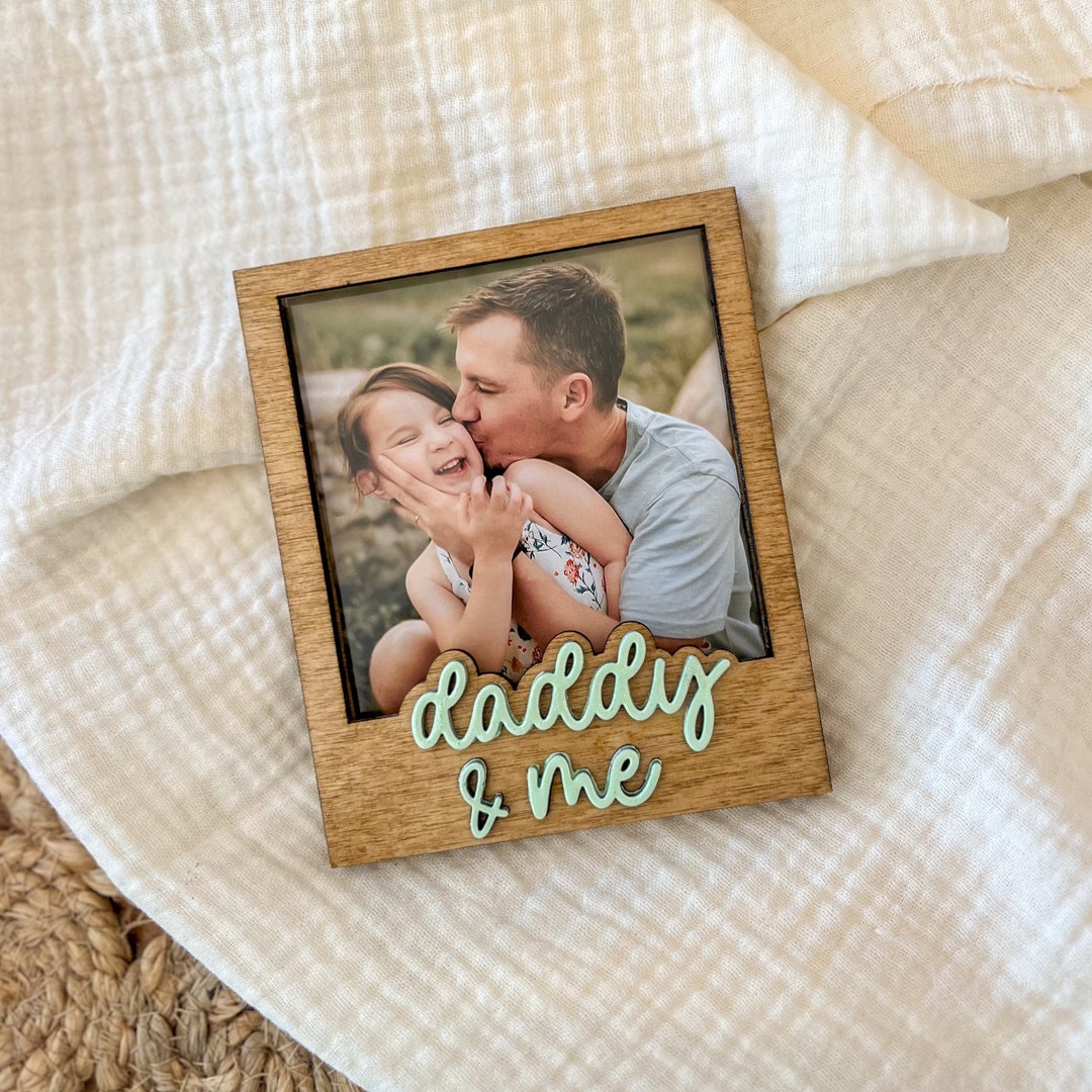 Dad Photo Magnet, Daddy and Me Photo Frame Magnet, Father’s Day Gift ...