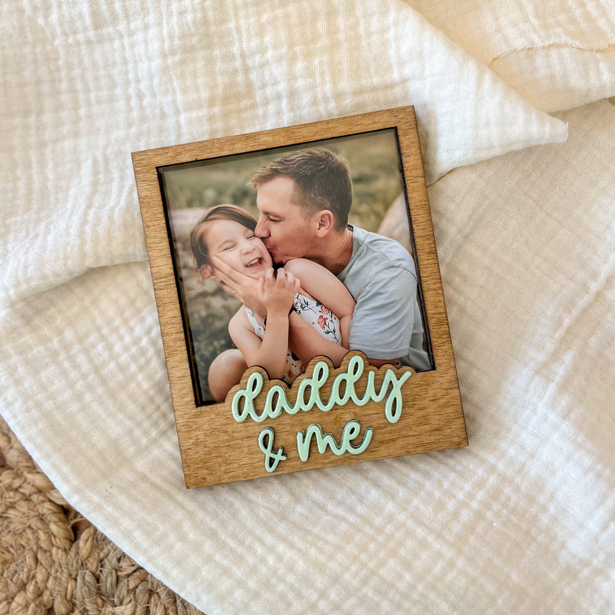 Dad Photo Magnet, Daddy and Me Photo Frame Magnet, Fathers Day Gift ...