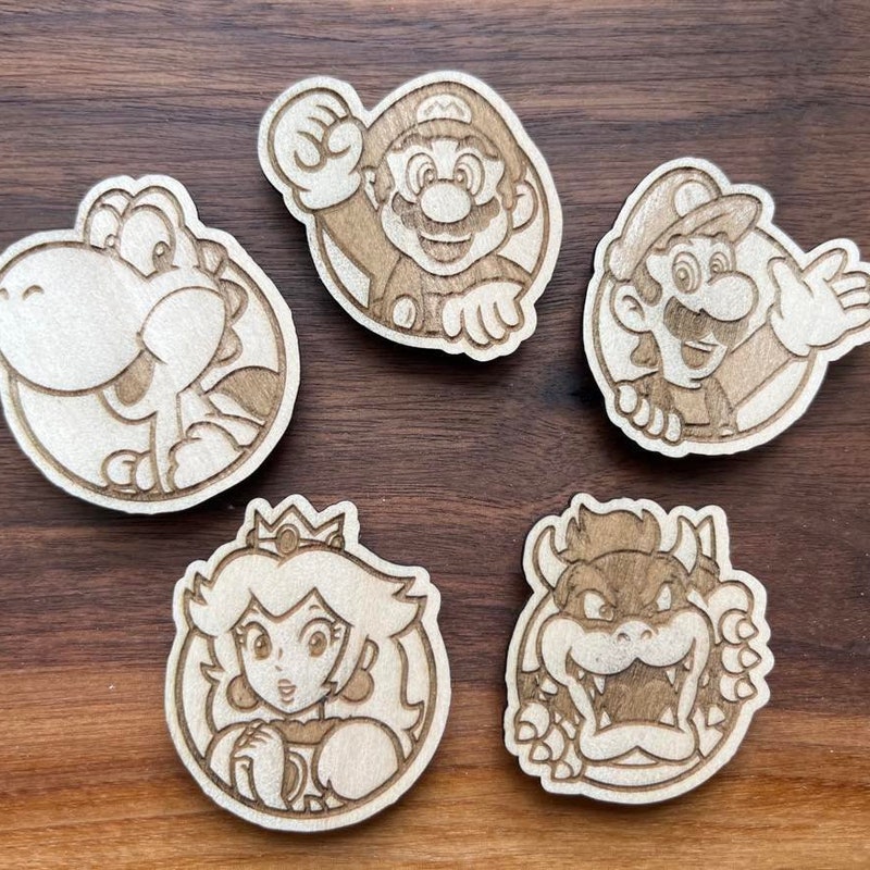 Mario Characters Magnets - Etsy
