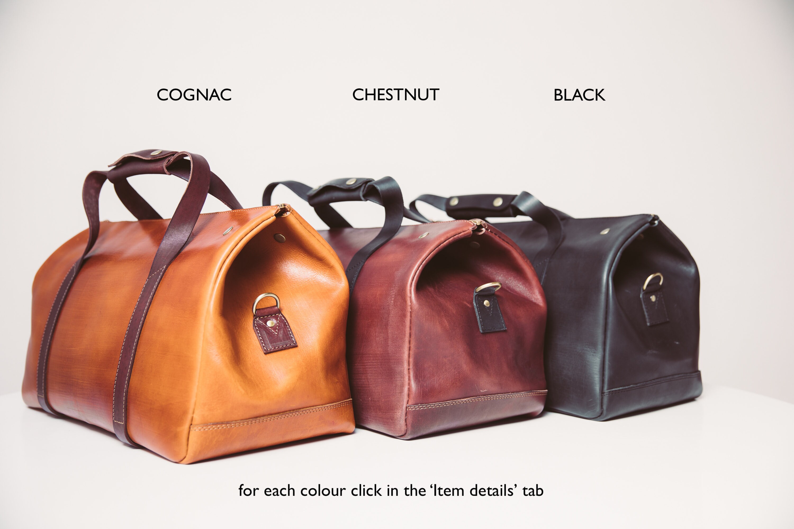 Overnight Bag Leather Duffle Large Leather Handbag Gift for | Etsy