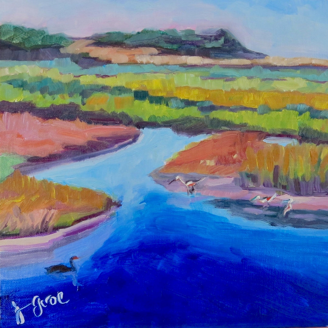 Plein Air Painting, Original Landscape Oil Painting, Impressionist, San ...