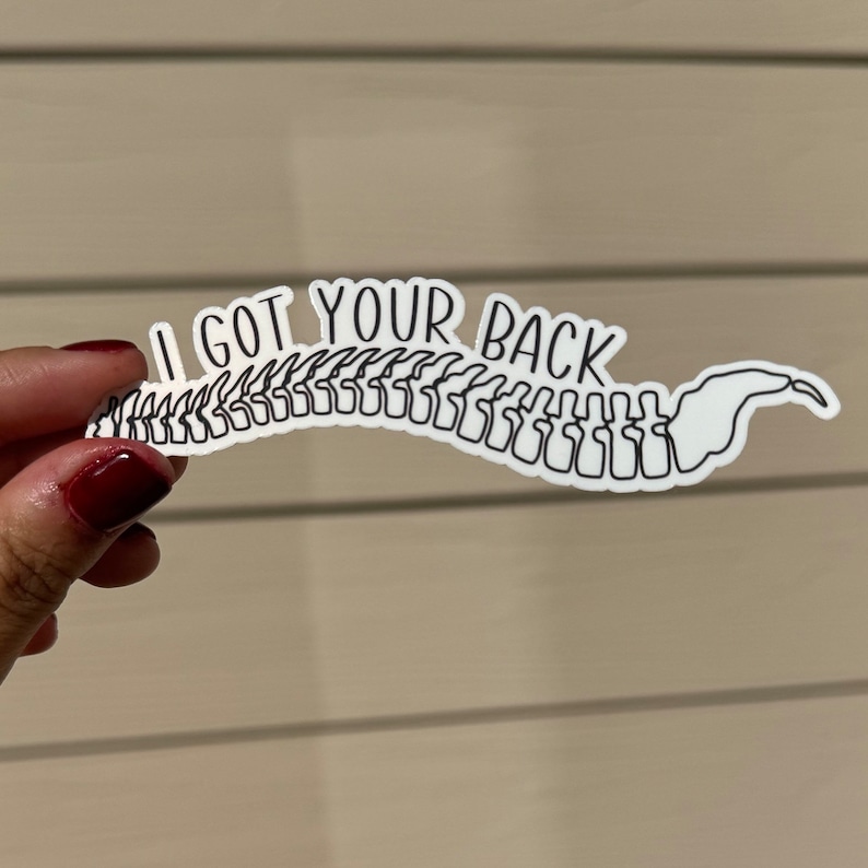I Got Your Back Spine Sticker - Funny Medical Decal for Med Student ...