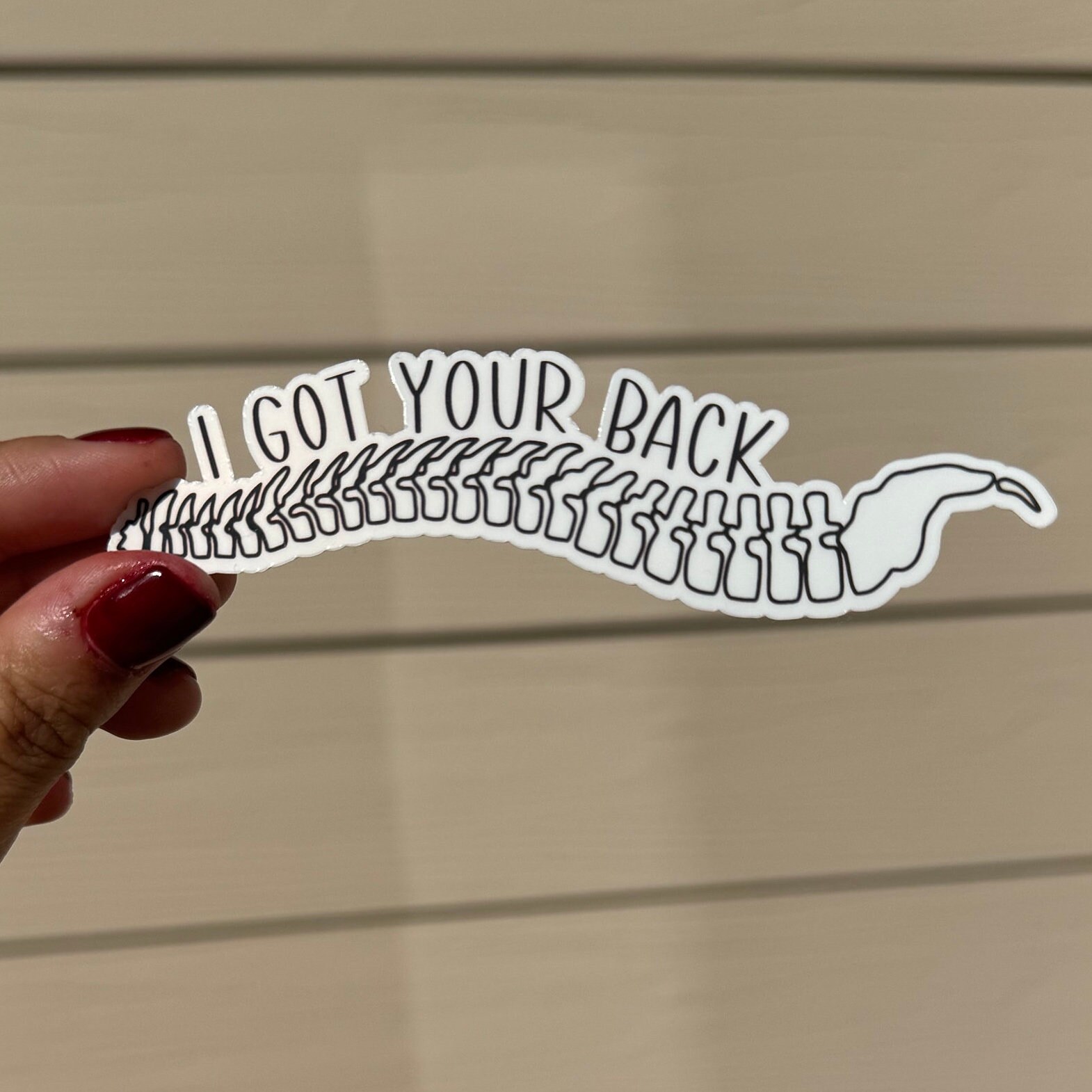 I Got Your Back Spine Sticker - Funny Medical Decal for Med Student ...