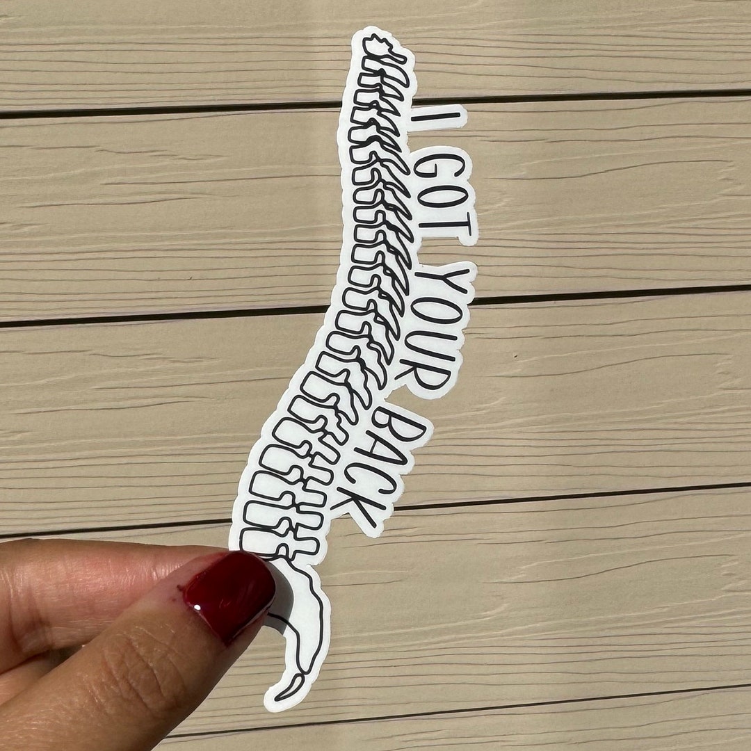 I Got Your Back Spine Sticker - Funny Medical Decal for Med Student ...