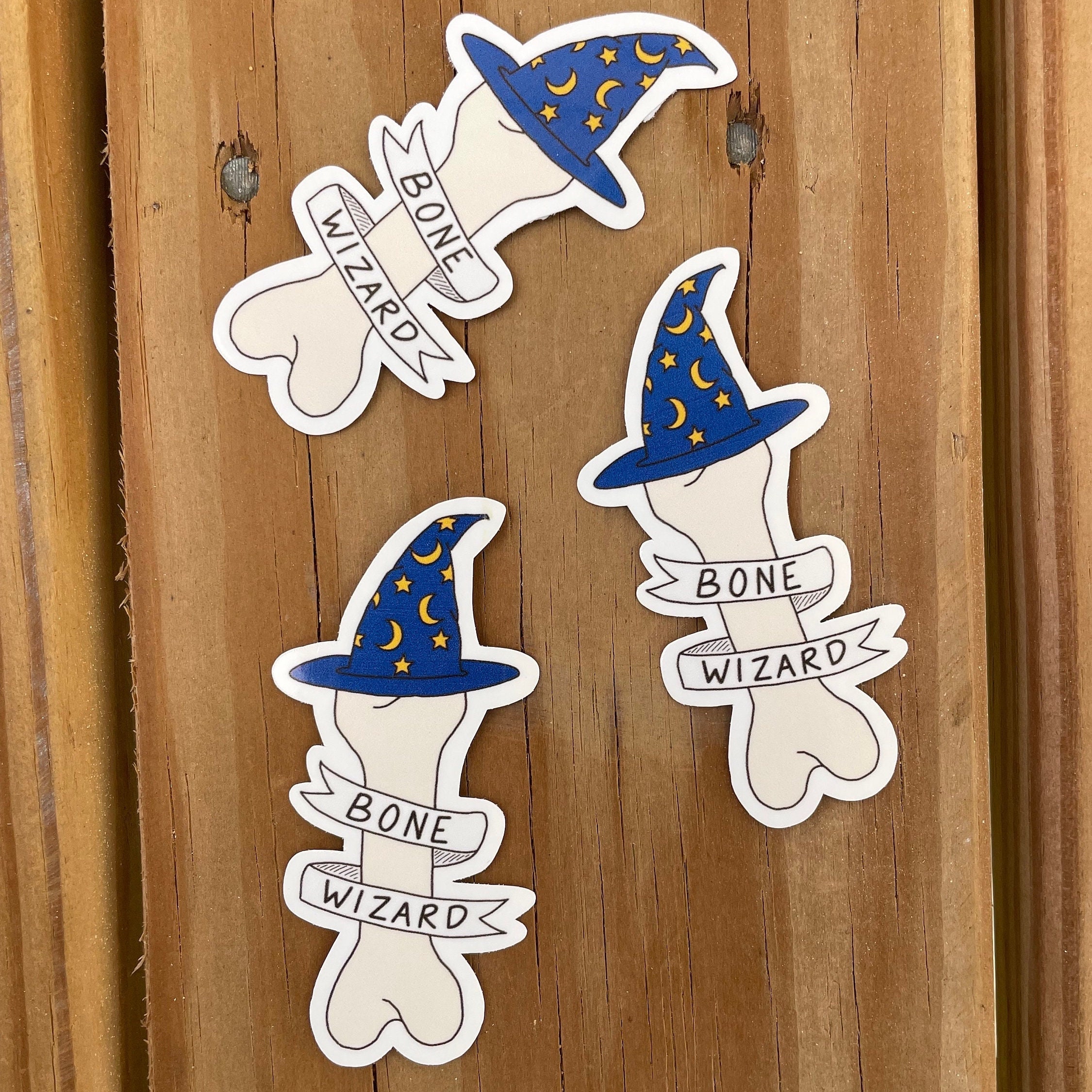 Bone Wizard Sticker - Funny Medical Decal for DO Medical Students, Nurses, Orthopedic Doctors ...