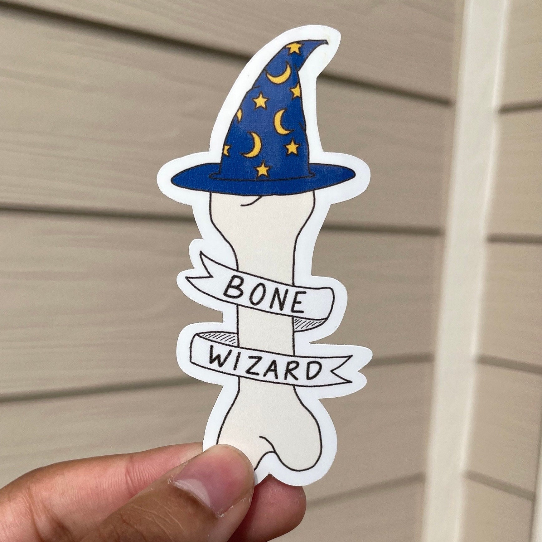 Bone Wizard Sticker - Funny Medical Decal for DO Medical Students, Nurses, Orthopedic Doctors ...