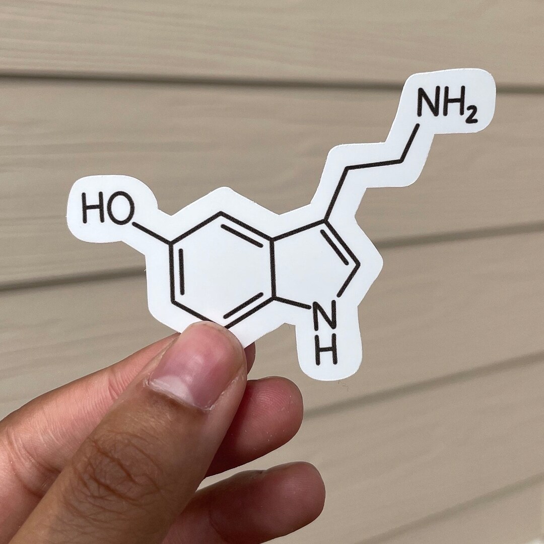 Serotonin Chemical Structure Sticker: Medical Decal - Etsy