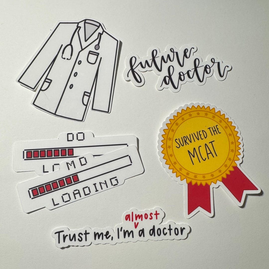 Future Doctor Sticker Pack - Motivational Decals for Medical Students ...