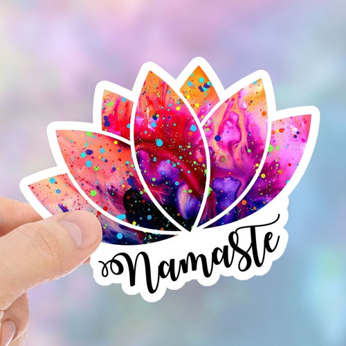 Lotus Flower Stickers Ultimate Meditation Namaste Stickers | Etsy